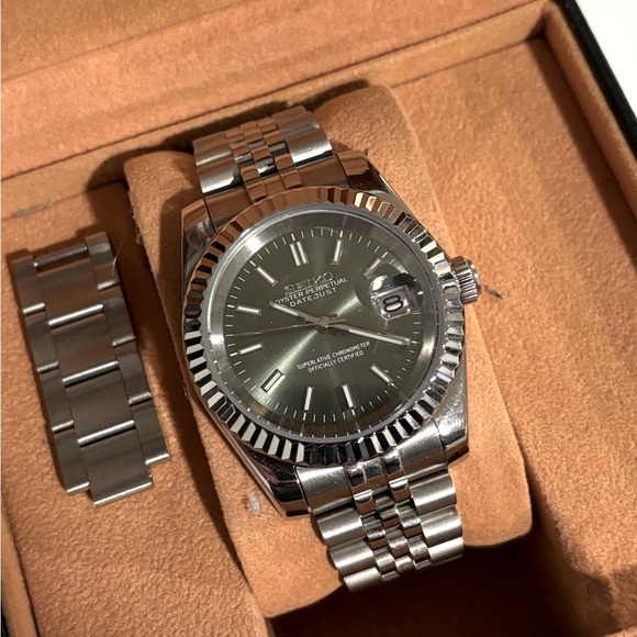 Moddys | Accessories | Seiko Mod Datejust Watch | Poshmark